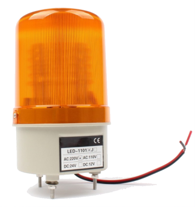 BALIZA 12 LED 220VAC AMBAR CON SONIDO – Electronica Hobby