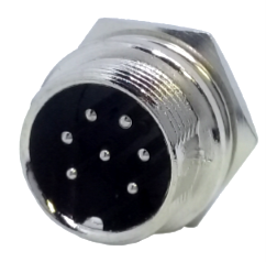 CONECTOR DIN 7 PIN MACHO PARA MICR. CHASSIS ATORN. – Electronica Hobby